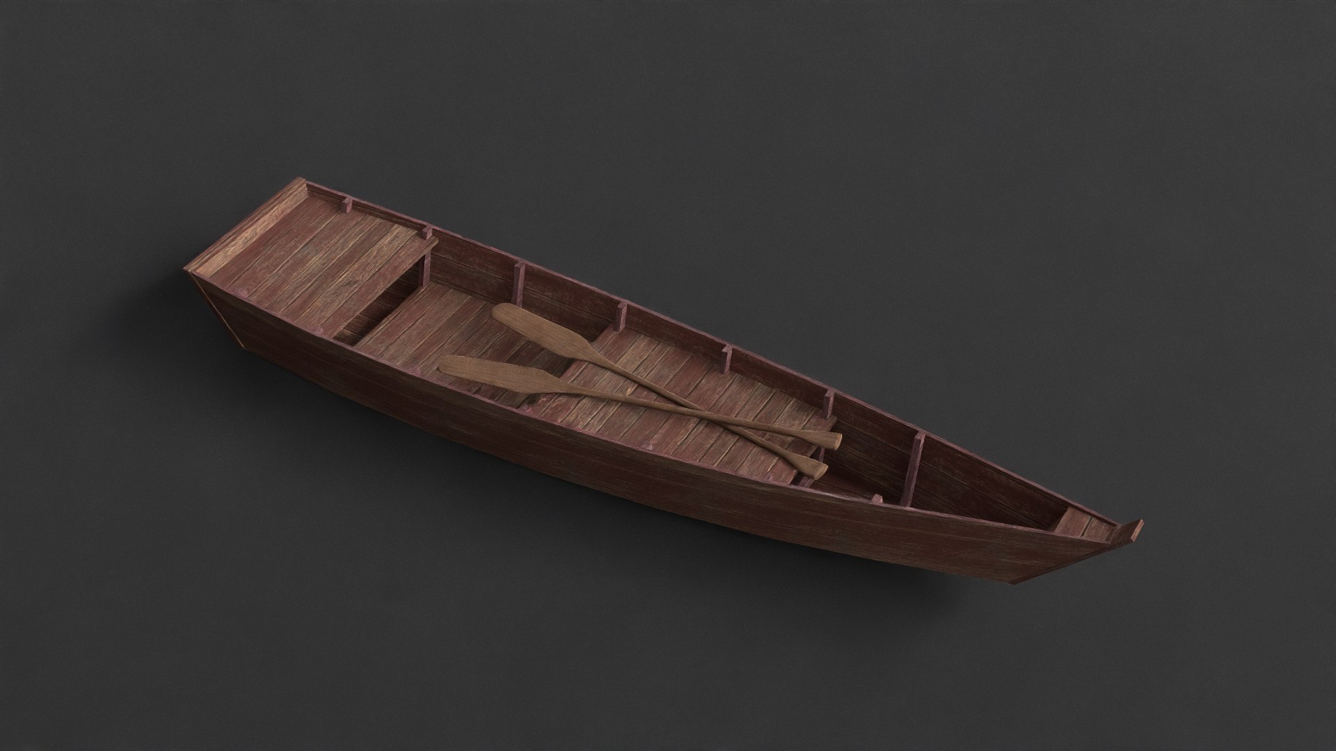 3D PBR Lowpoly Wooden Boat ArchiViz and Game Ready - TurboSquid 2109411