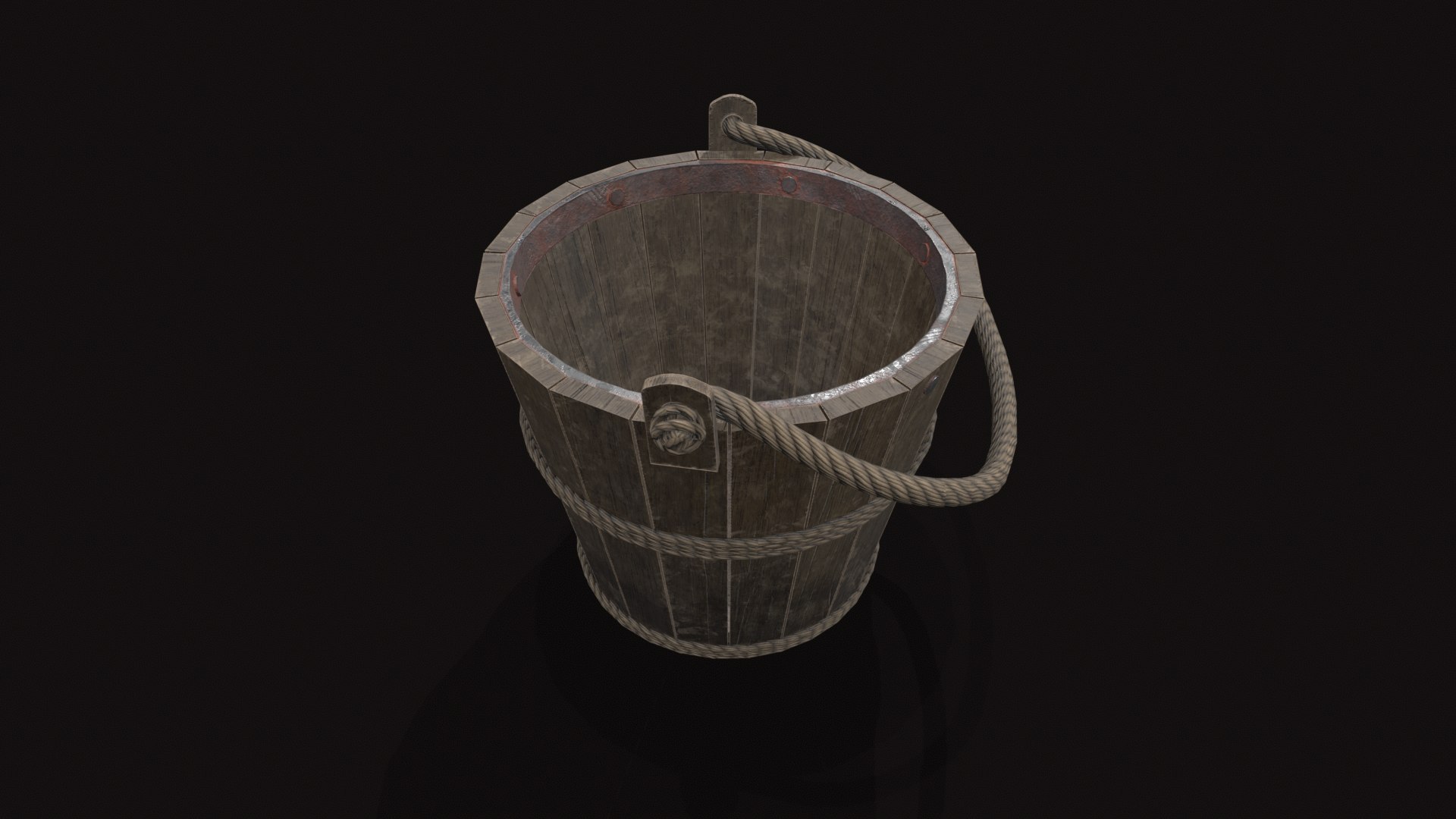 Medieval Wooden Bucket 03 3D Model - TurboSquid 2326639