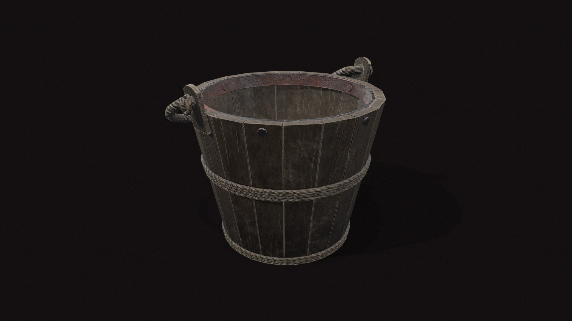 Medieval Wooden Bucket 03 3D Model - TurboSquid 2326639