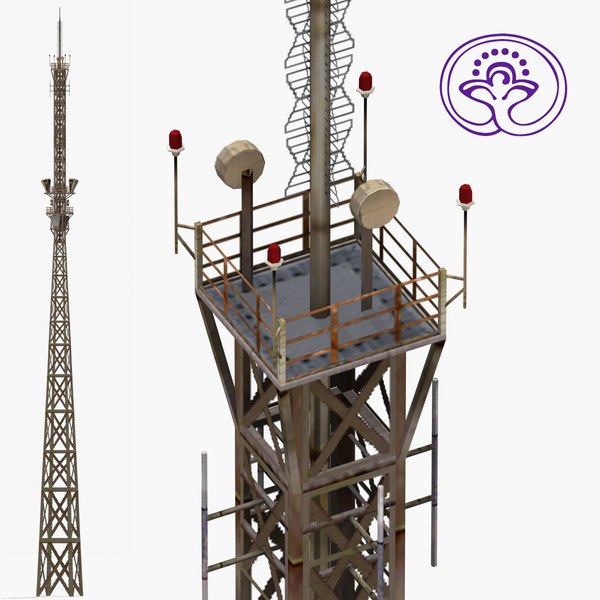 cell antenna tower 3d model
