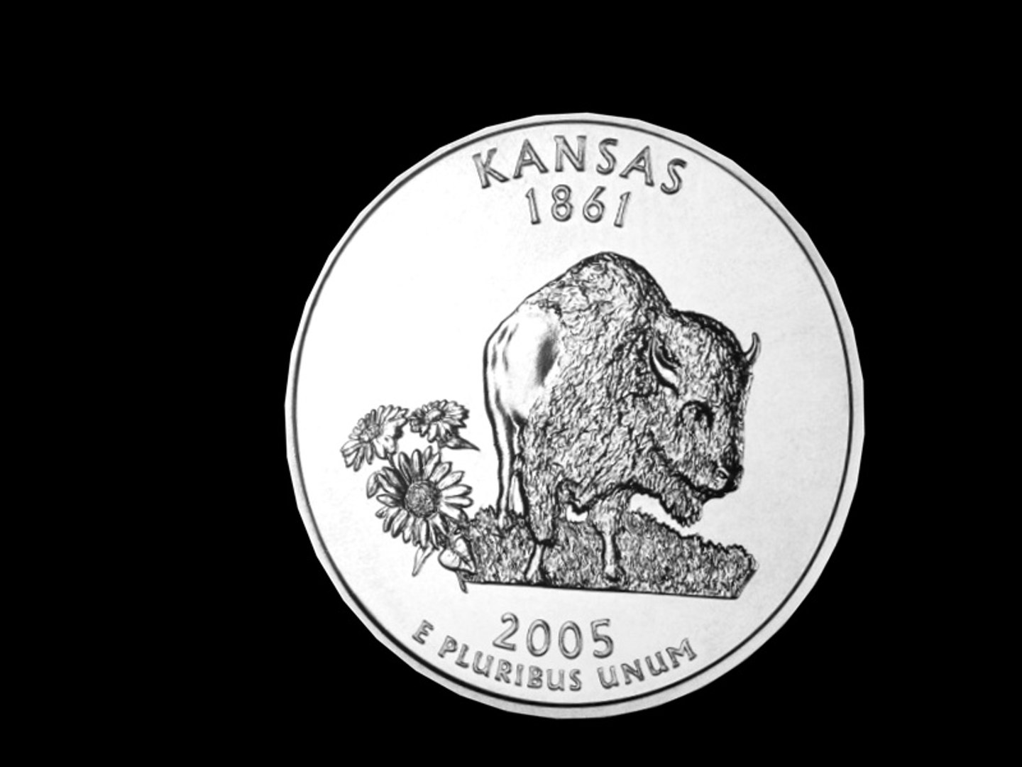 Kansas State Quarter 3d C4d