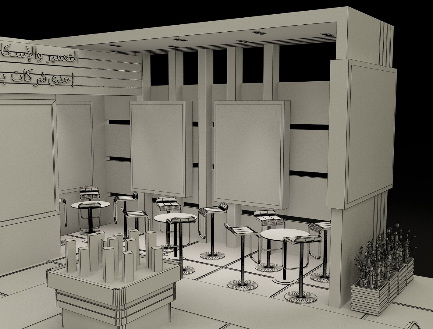 3D stand exhibition booth model - TurboSquid 1603991