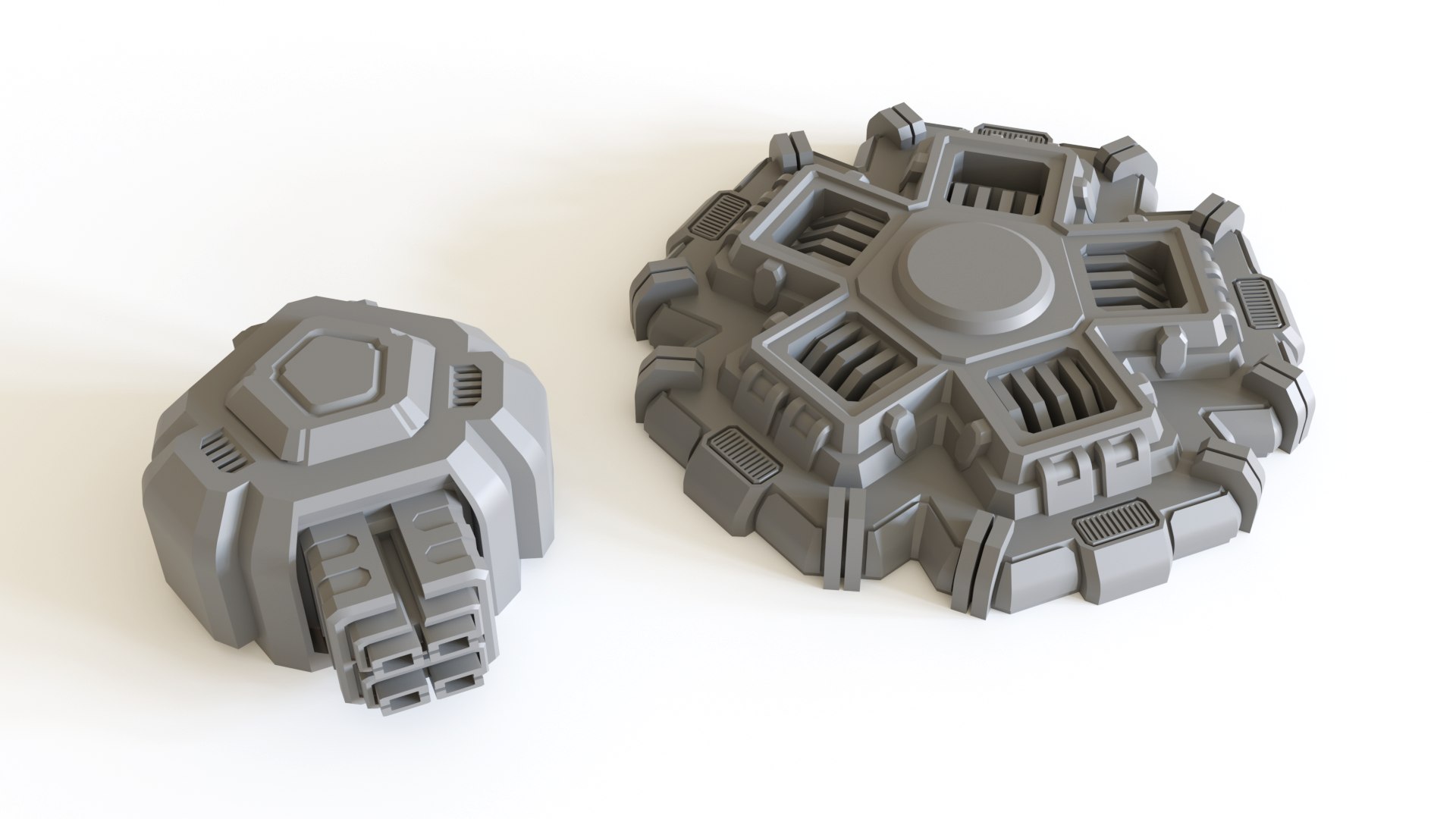 Turret Tabletop Scenery 3D Model - TurboSquid 1575524