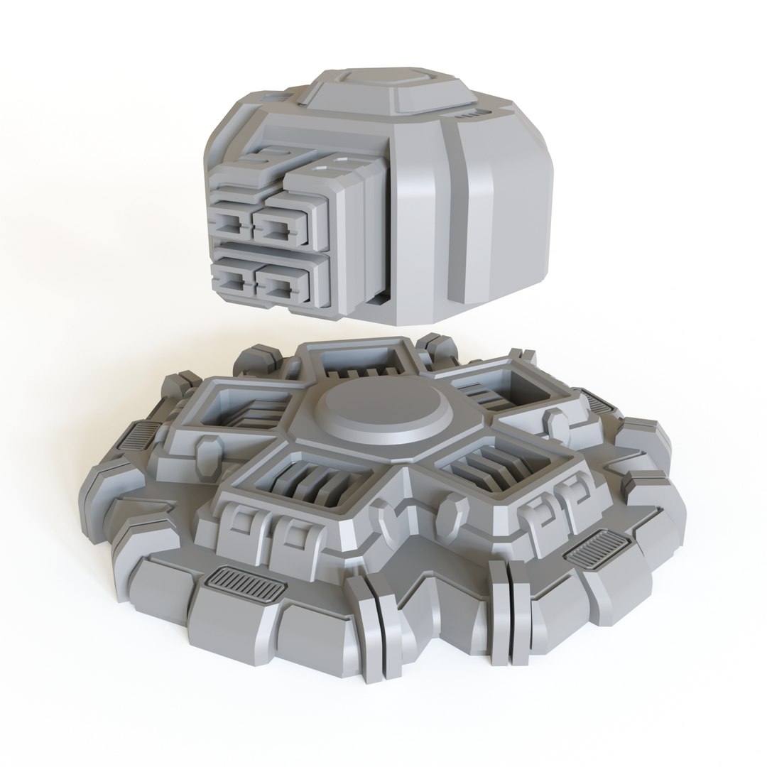 Turret Tabletop Scenery 3D Model - TurboSquid 1575524