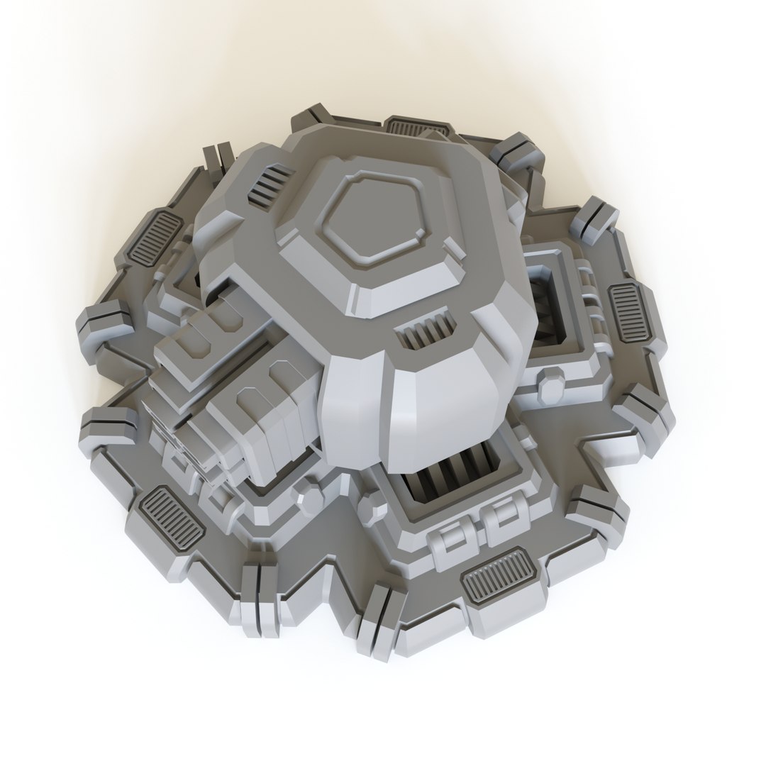 Turret Tabletop Scenery 3D Model - TurboSquid 1575524