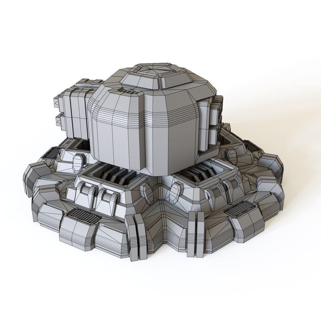 Turret Tabletop Scenery 3D Model - TurboSquid 1575524