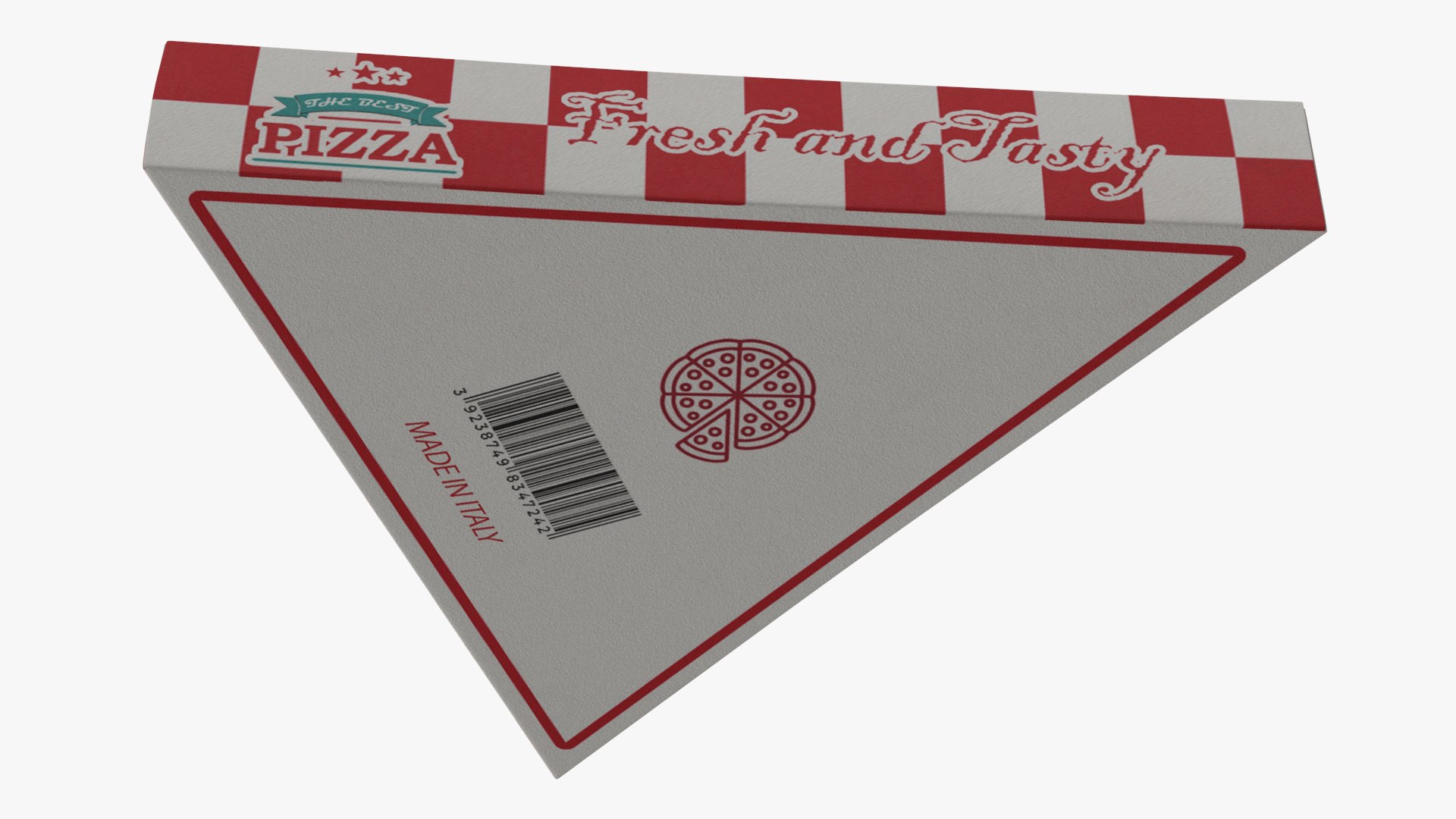 3D Pizza Slice In Triangle Packaging Box - TurboSquid 2156932