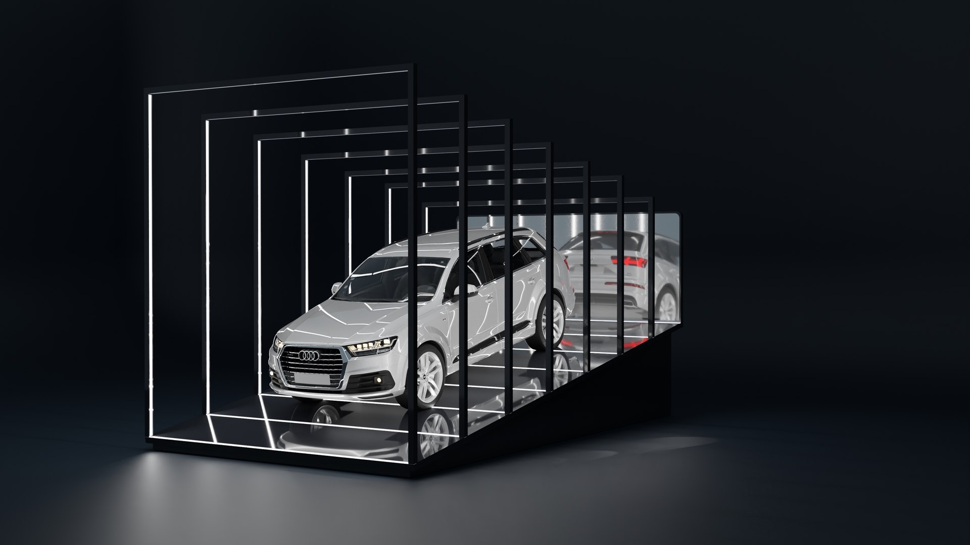 Car Exposition - Showroom Render Scene 3D Model - TurboSquid 1942831