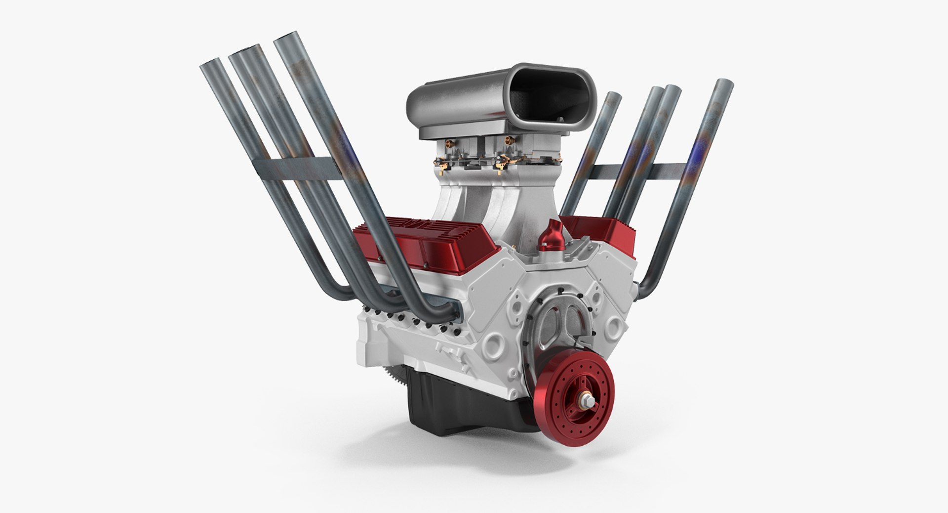 Hot rod v8 engine 3D model - TurboSquid 1300236
