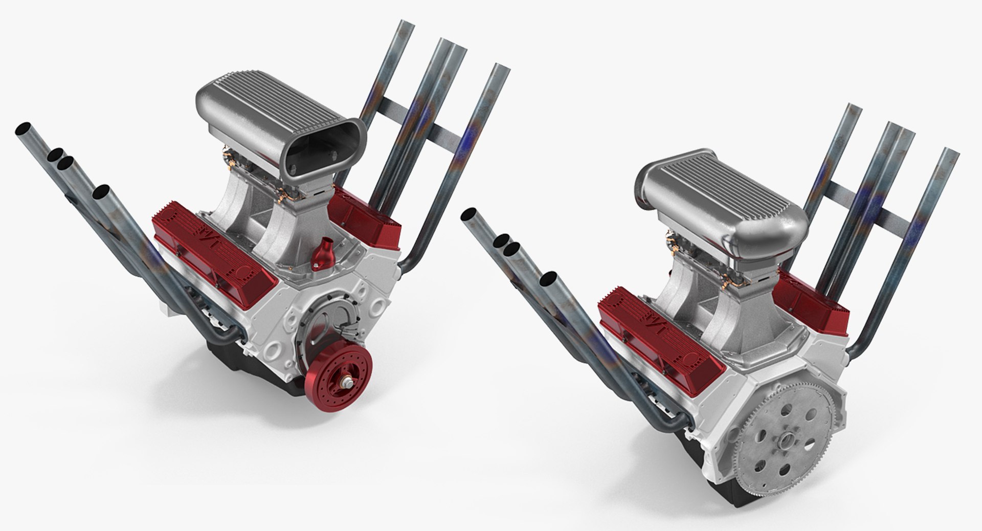 Hot Rod V8 Engine 3D Model - TurboSquid 1300236