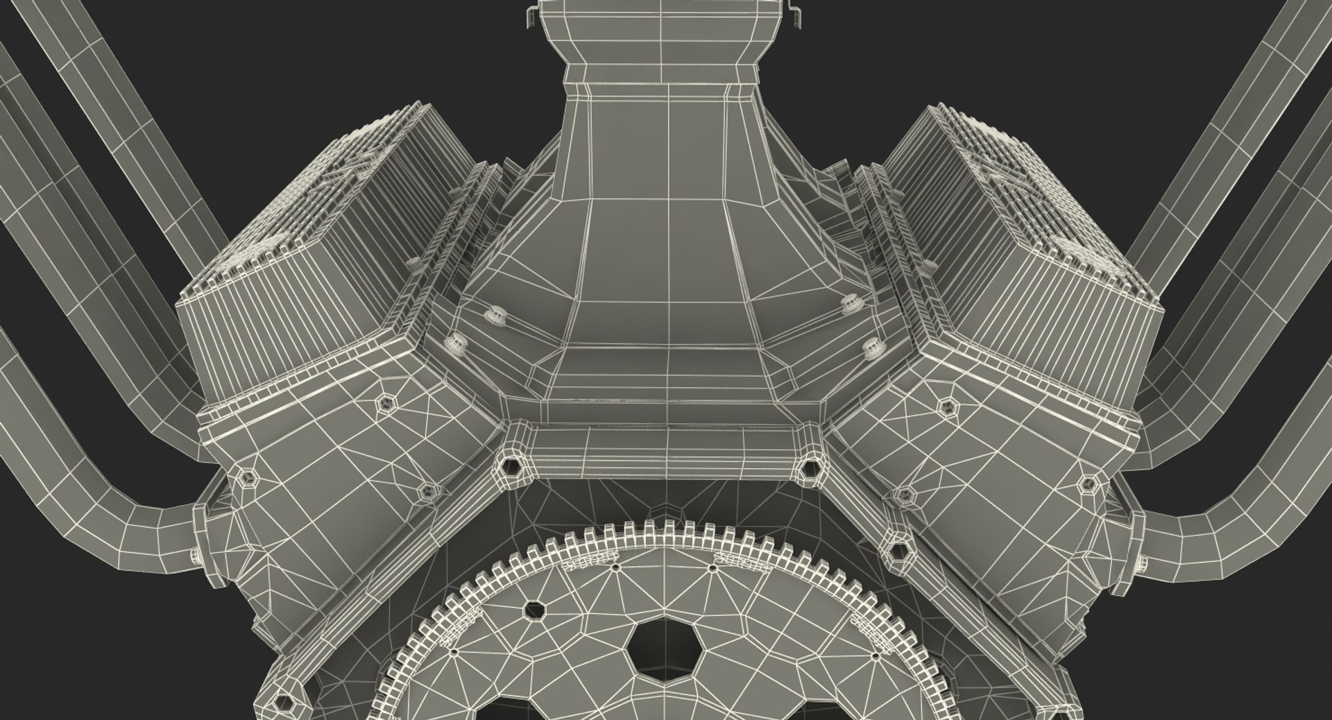 Hot rod v8 engine 3D model - TurboSquid 1300236