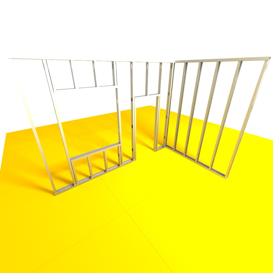 Wall Construction Studwalls 3d Model