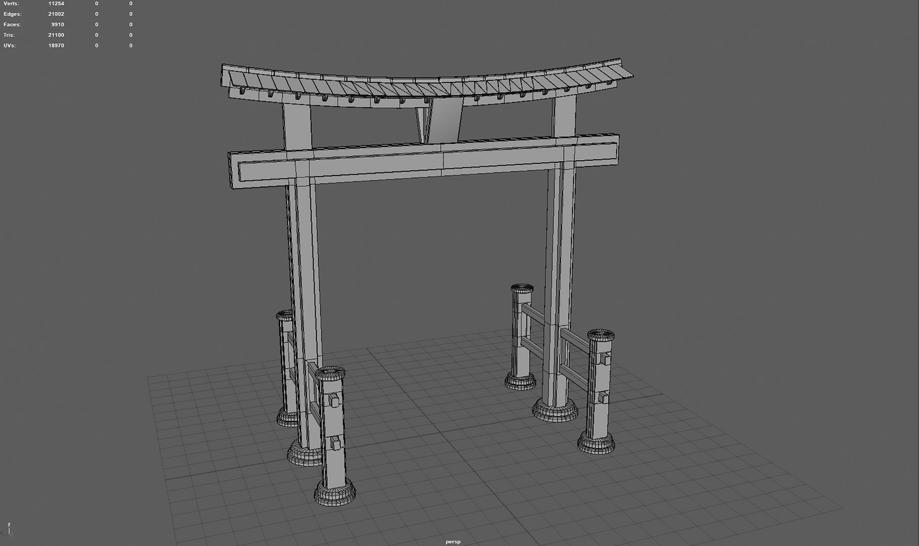 Ryobu Torii 3D Model - TurboSquid 1855187