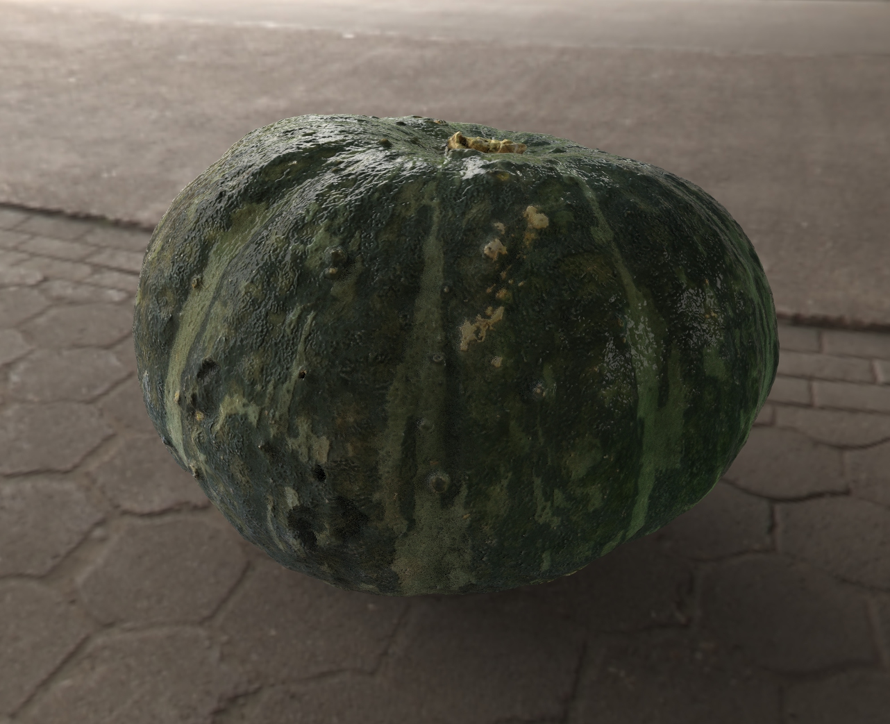 gourd vegetable plant 3d model