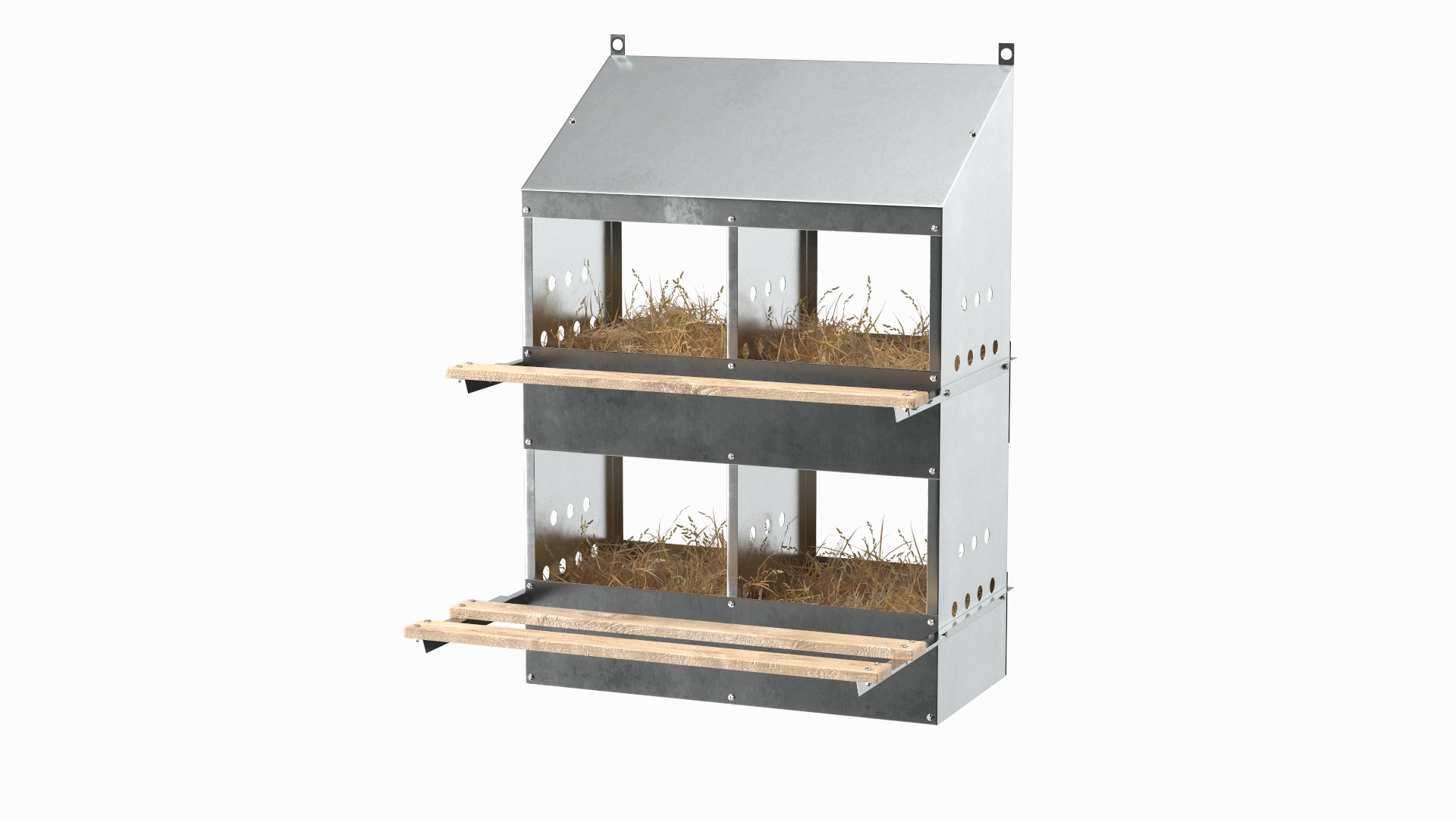 4-Hole Metal Chicken Nesting Box 3D Model - TurboSquid 2076114