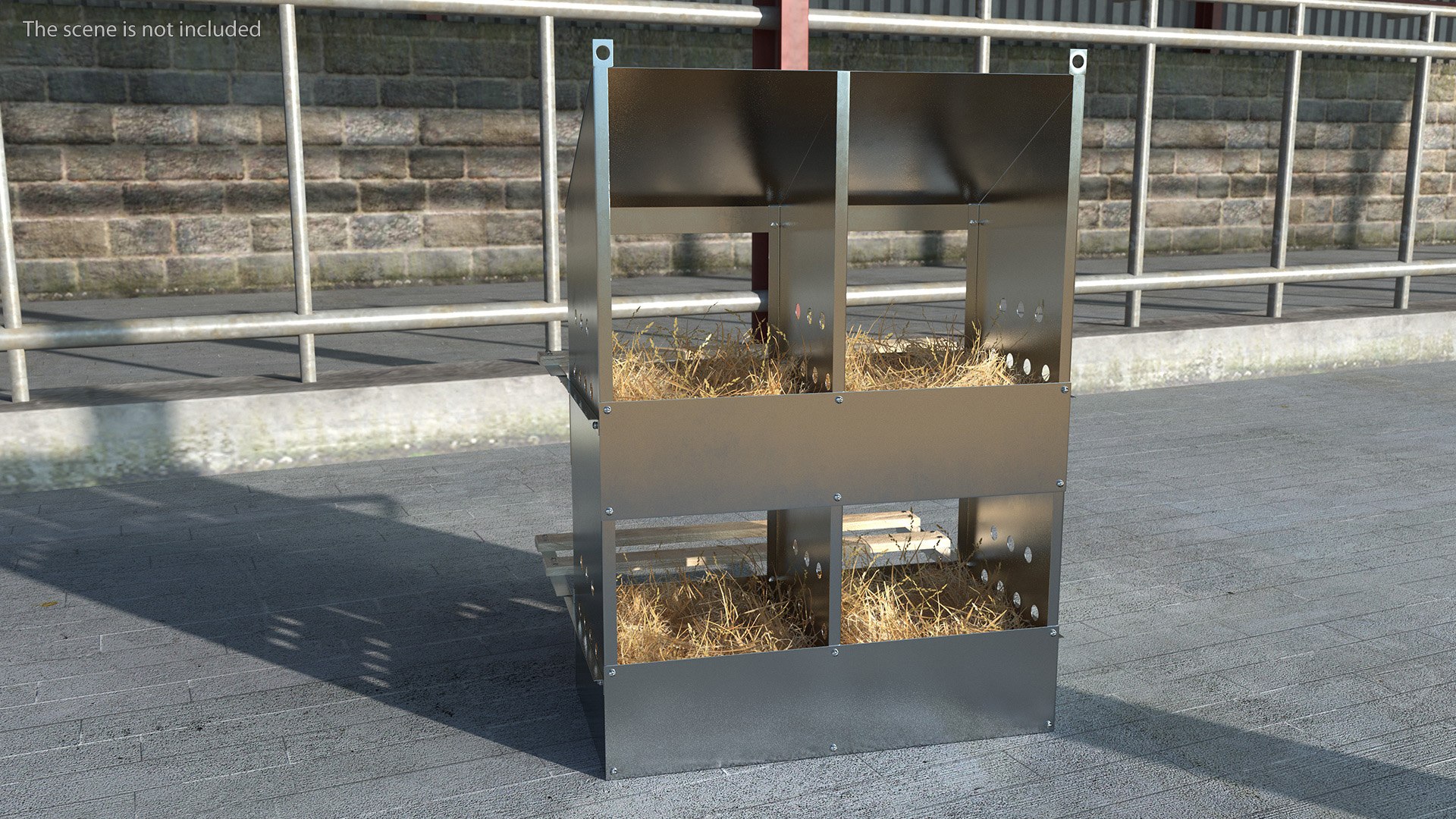 4-Hole Metal Chicken Nesting Box 3D Model - TurboSquid 2076114