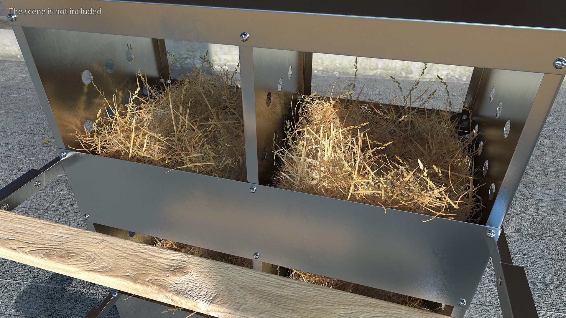 4-Hole Metal Chicken Nesting Box 3D Model - TurboSquid 2076114