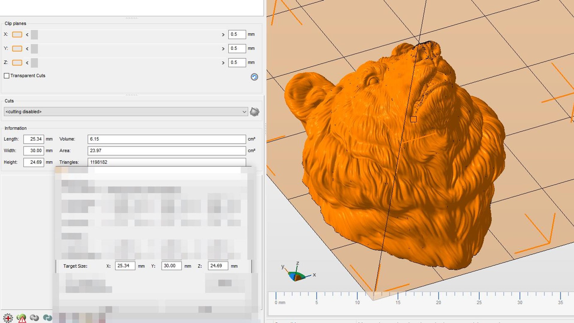 3D Model Bear Head Shaggy - TurboSquid 2073805