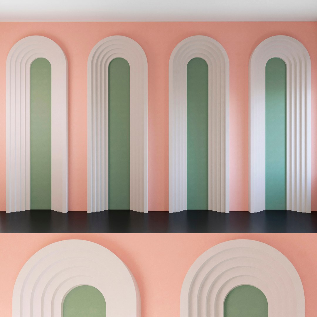 3D Wall Panel Set 173 - TurboSquid 1947663