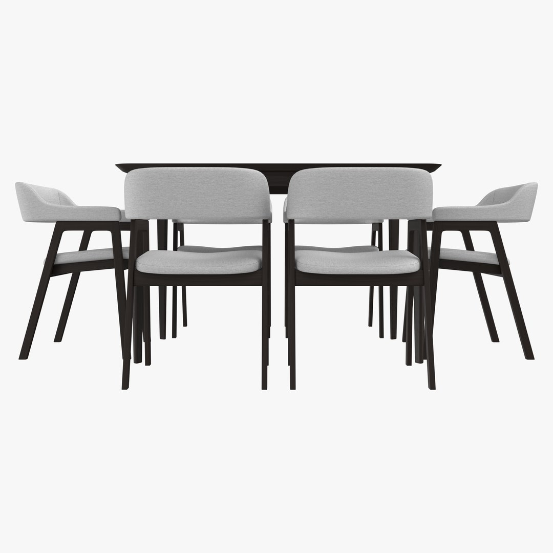 3D Konyshev Play Table With Article Savis Gray Dining Chairs - TurboSquid 2025505