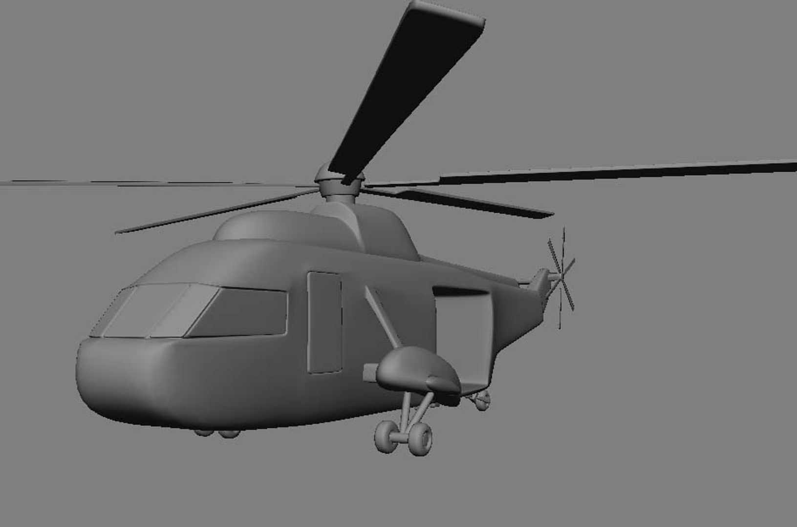 3d model transport helicopter