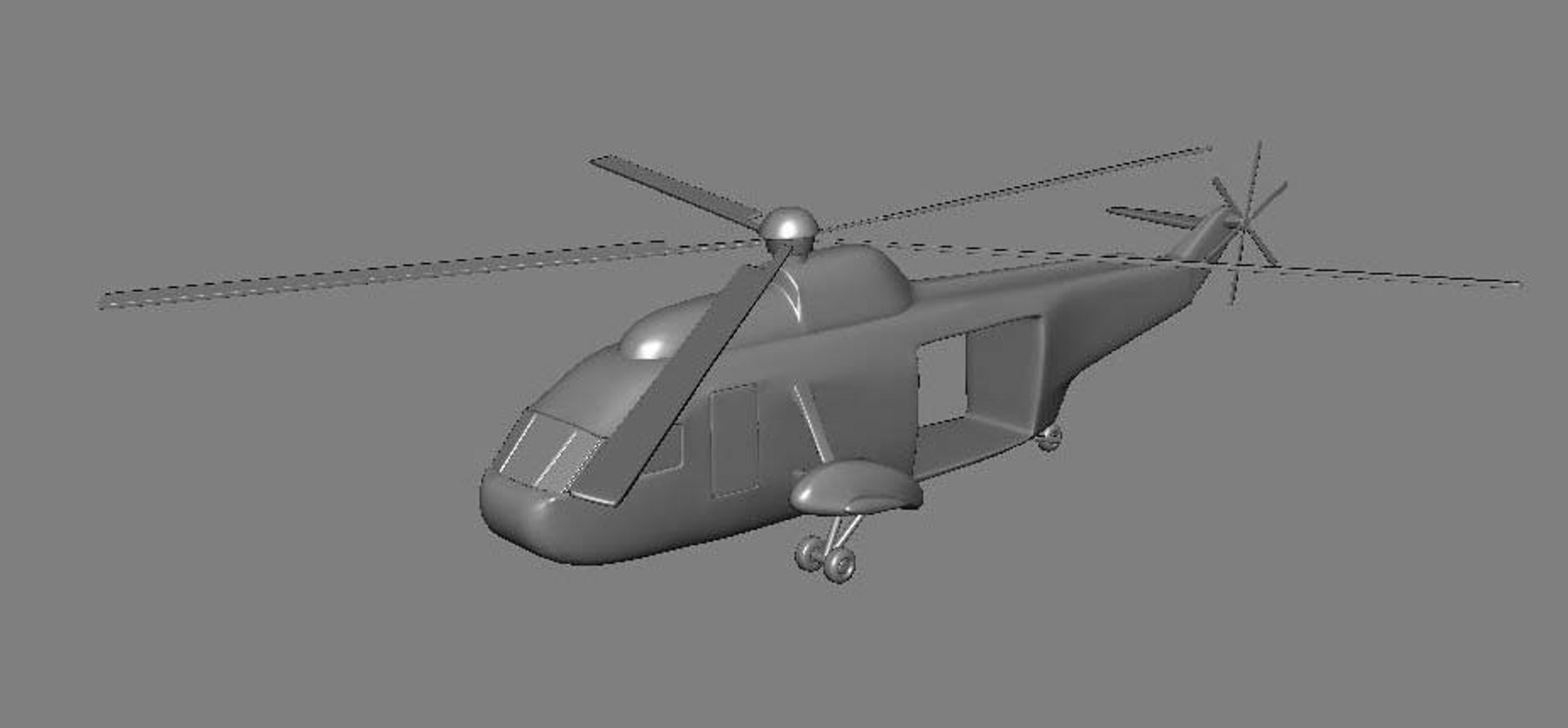 3d Model Transport Helicopter