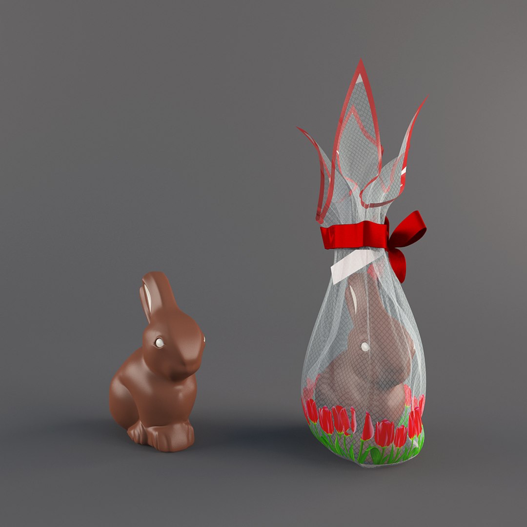 3d Model Easter Composition