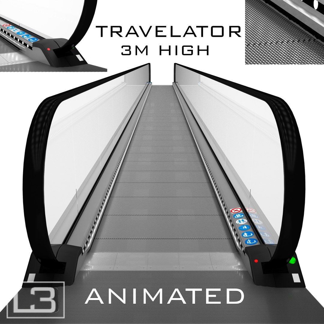 Max Travelator 3m Animation