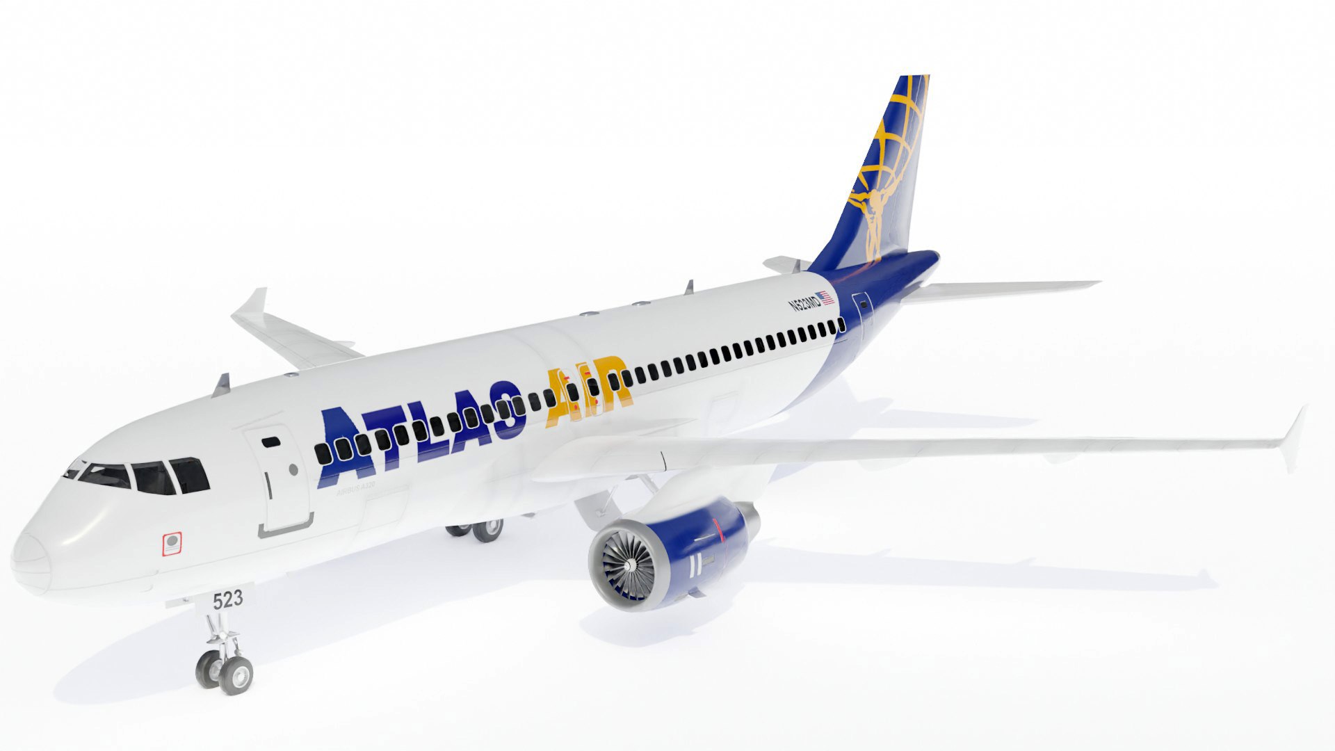 3d A320 Atlas Air