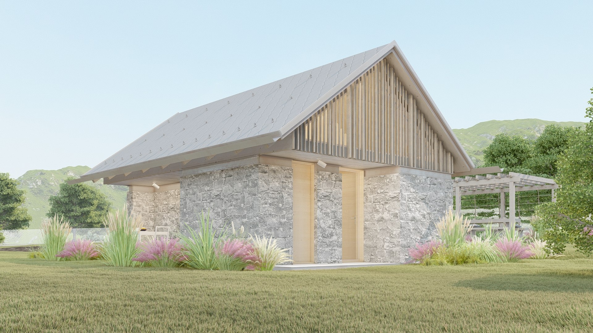 Collection Of Three Wooden Vacation Cabins 3D Model - TurboSquid 2320703