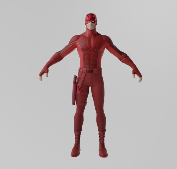 Daredevil Lowpoly Rigged 3D model - TurboSquid 2033875