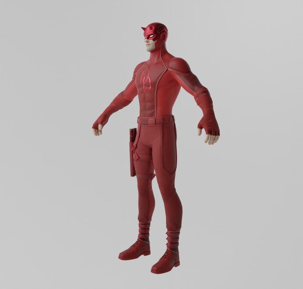 Daredevil Lowpoly Rigged 3D model - TurboSquid 2033875