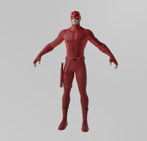 Daredevil Lowpoly Rigged 3D model - TurboSquid 2033875