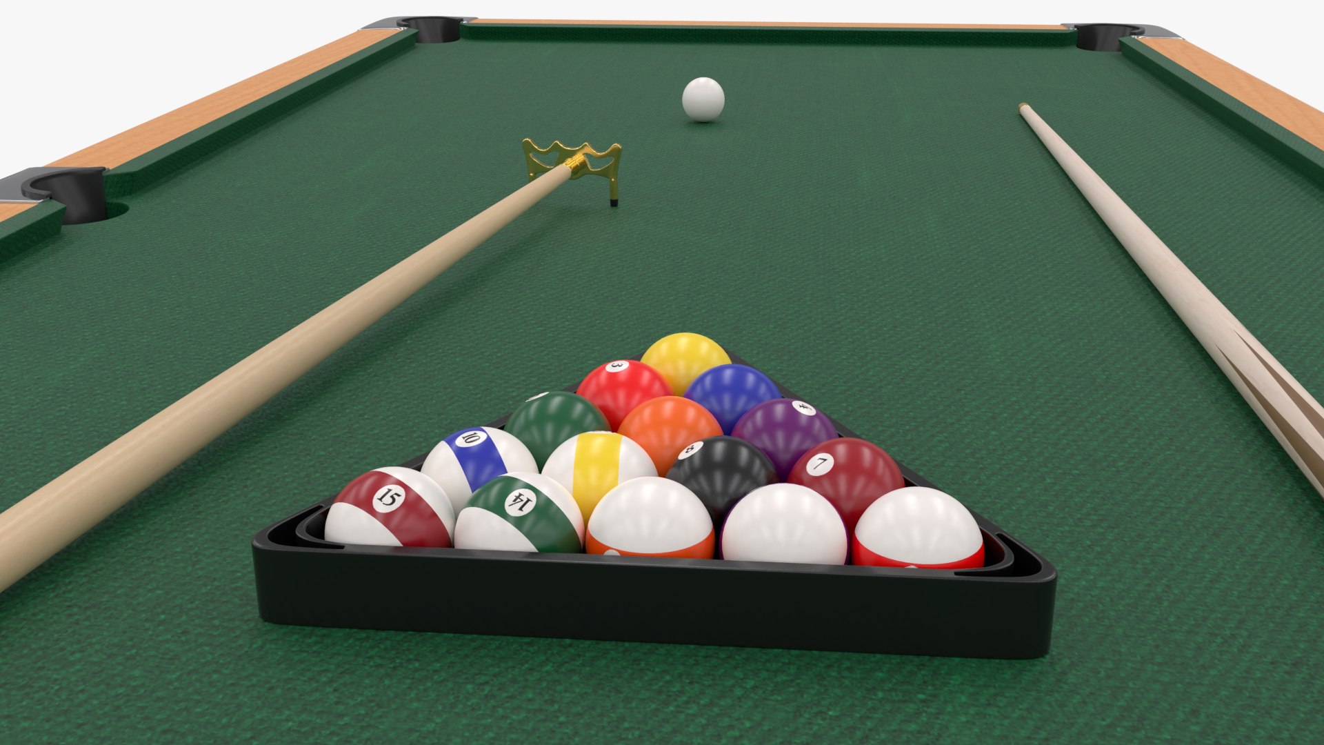 3D Pool Table - TurboSquid 1885895