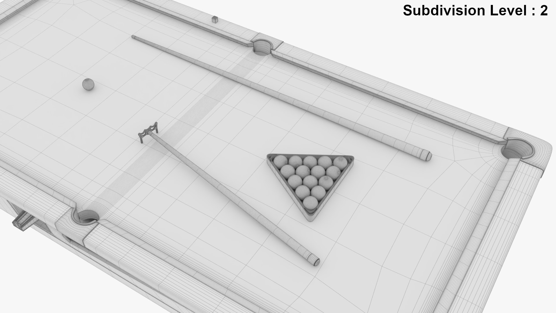 3D Pool Table - TurboSquid 1885895