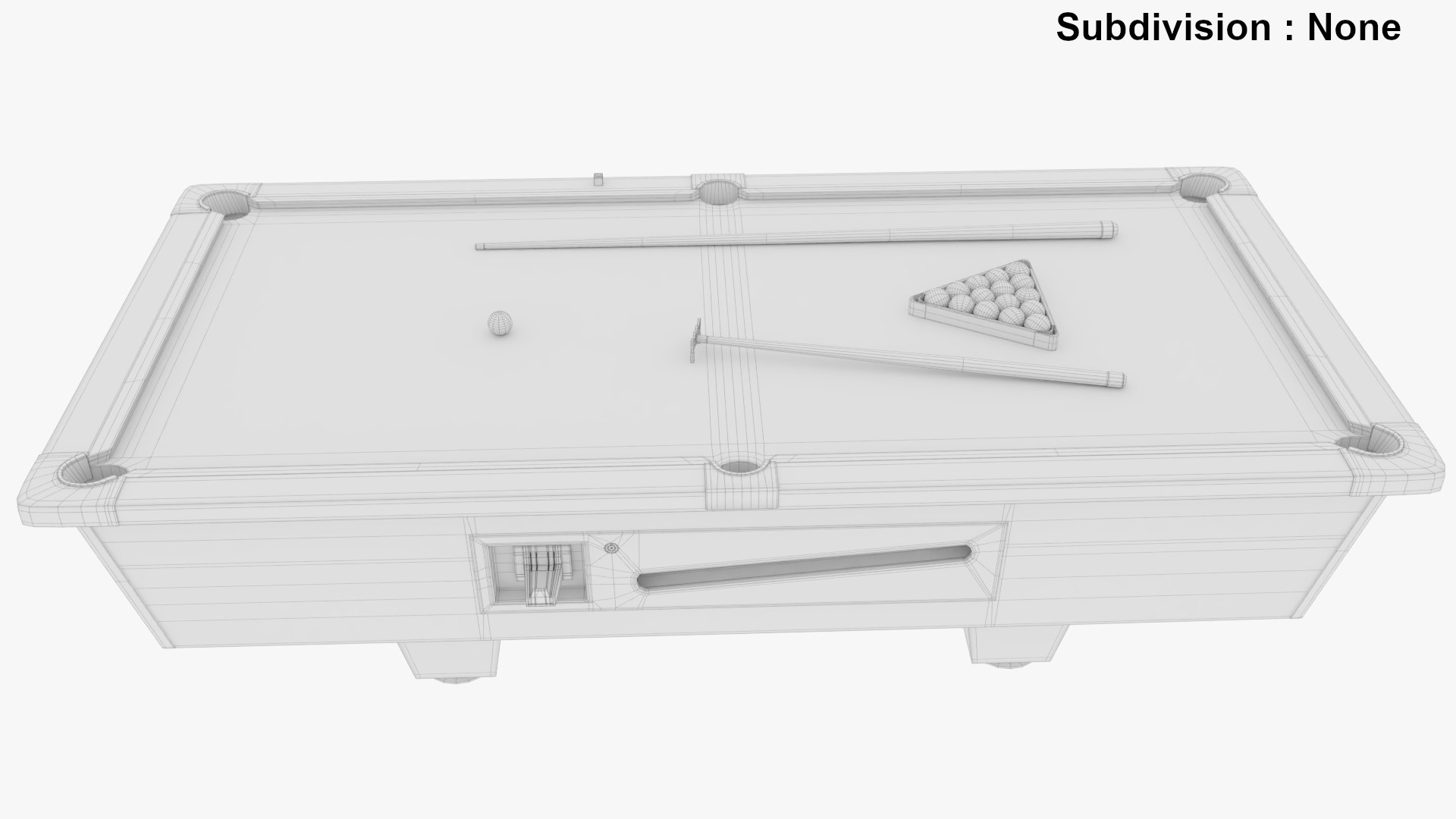 3D Pool Table - TurboSquid 1885895
