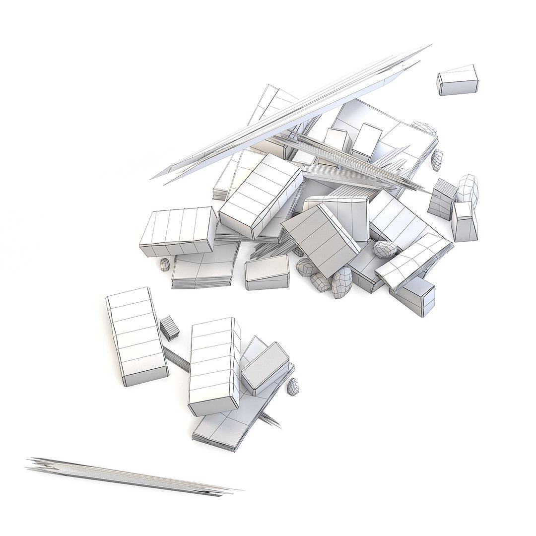 Rubble Small 3D Model - TurboSquid 2255791