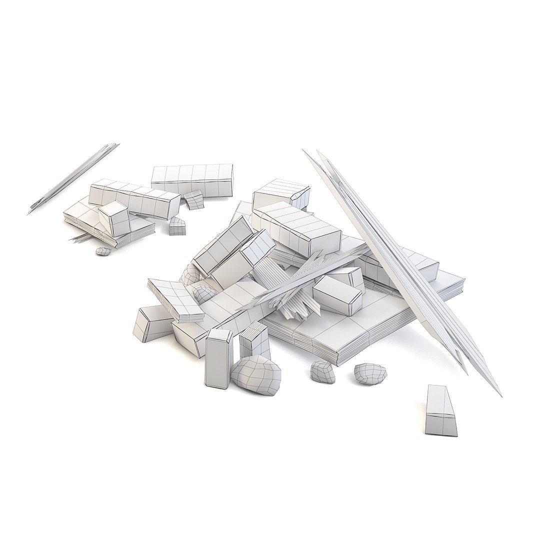 Rubble Small 3D Model - TurboSquid 2255791