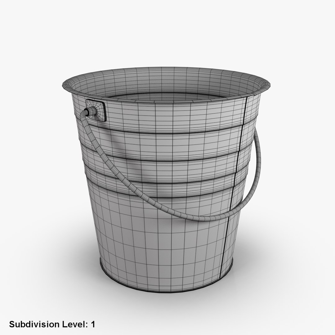 3D Bucket Metallic Model | 1142992 | TurboSquid