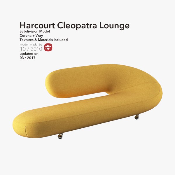 modelo 3d Harcourt Cleopatra Lounge - TurboSquid 573520