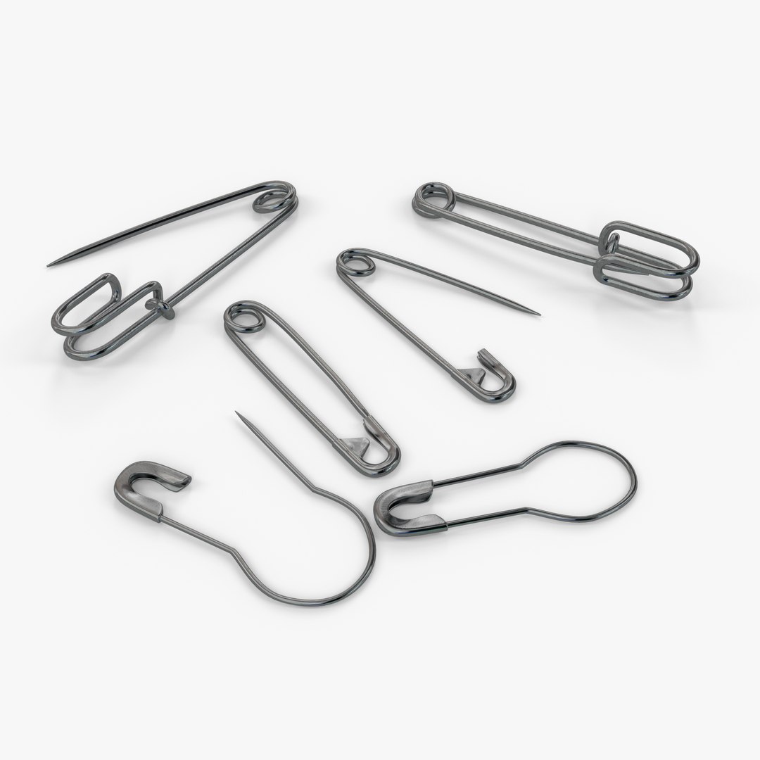 Safety Pins Model - TurboSquid 1190602