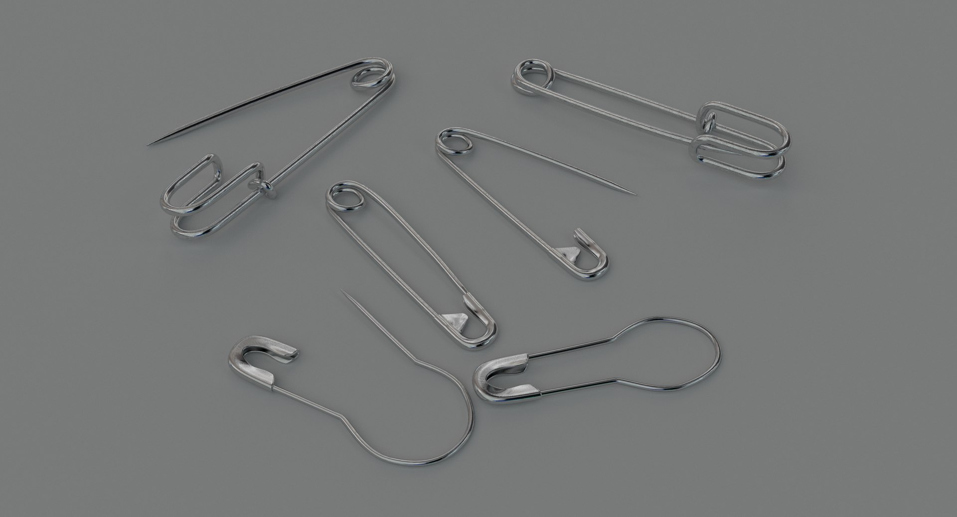 Safety Pins Model - TurboSquid 1190602