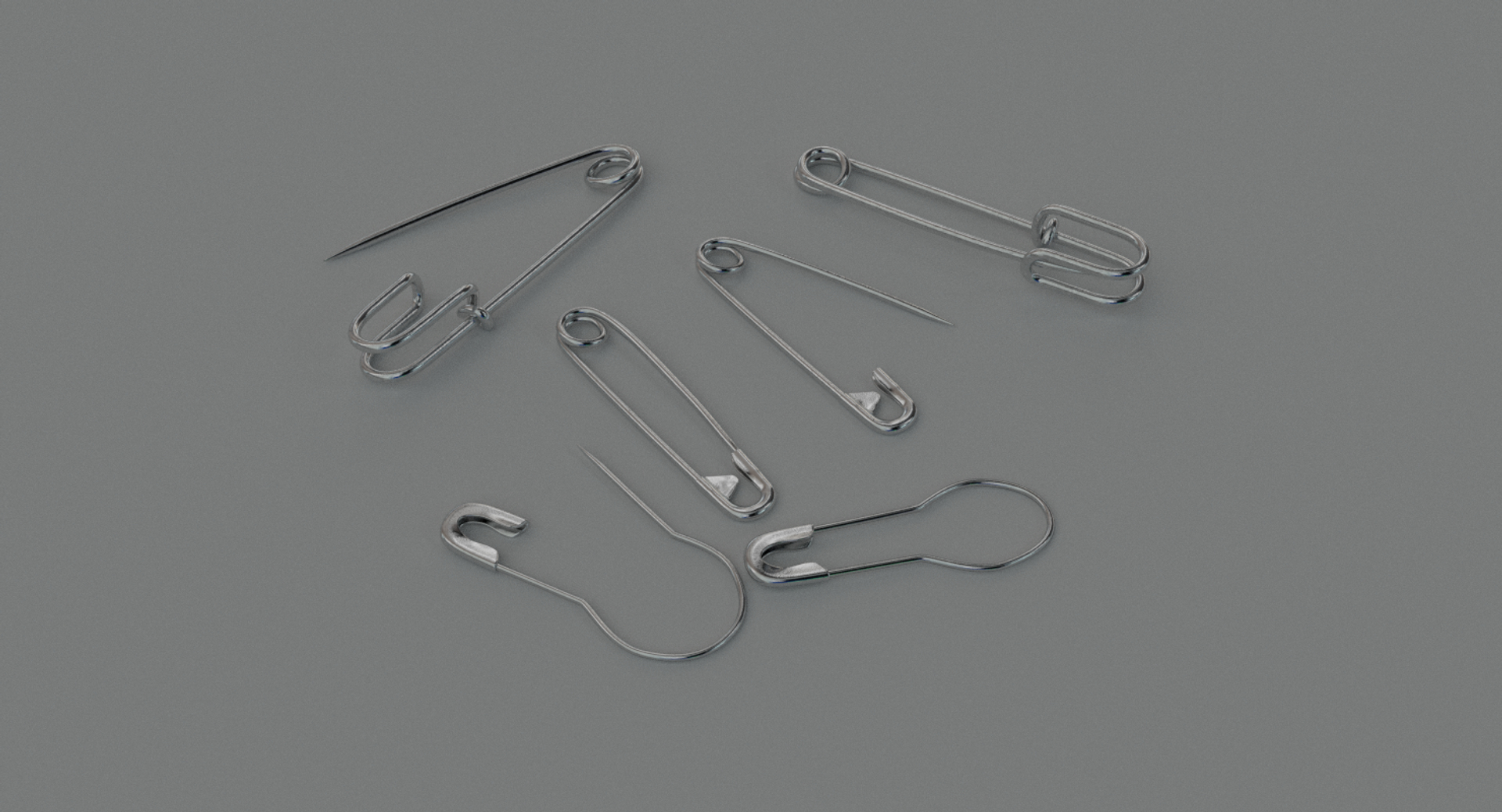 Safety Pins Model - TurboSquid 1190602