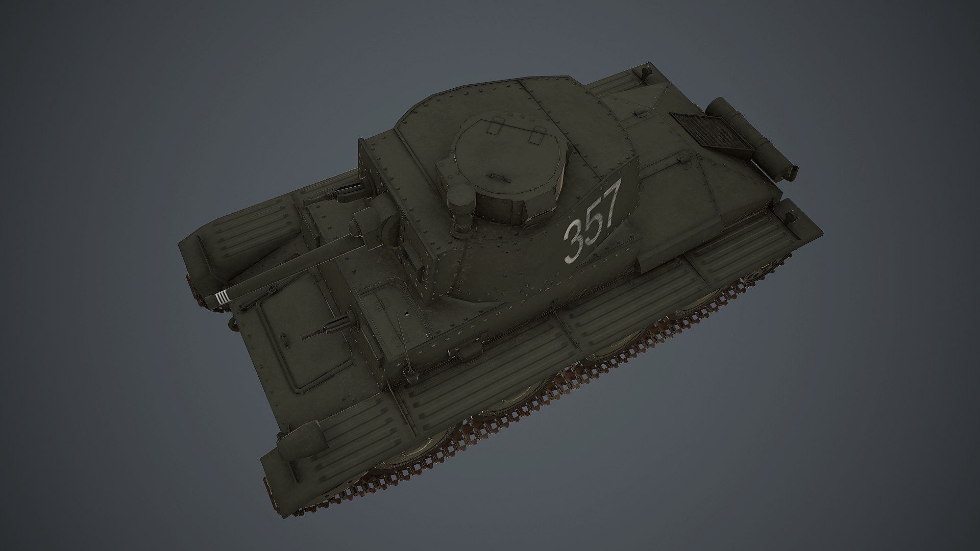 3d 38 Tank Model