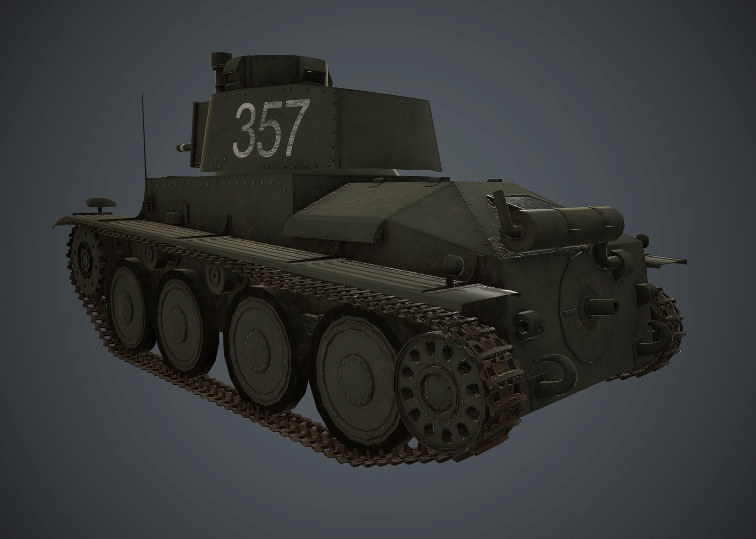3d 38 Tank Model