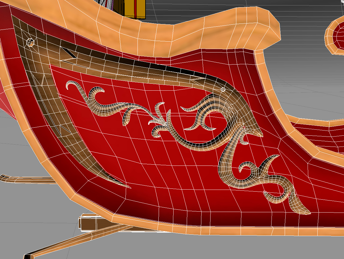 Santa sled 3D model - TurboSquid 1236761