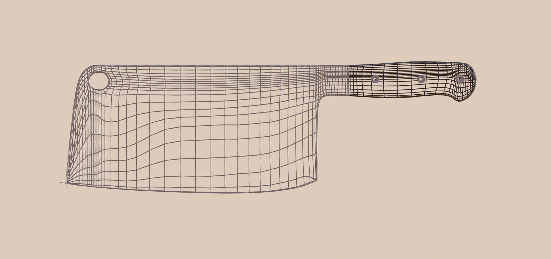 3D Cleaver Handle Model - TurboSquid 1479449