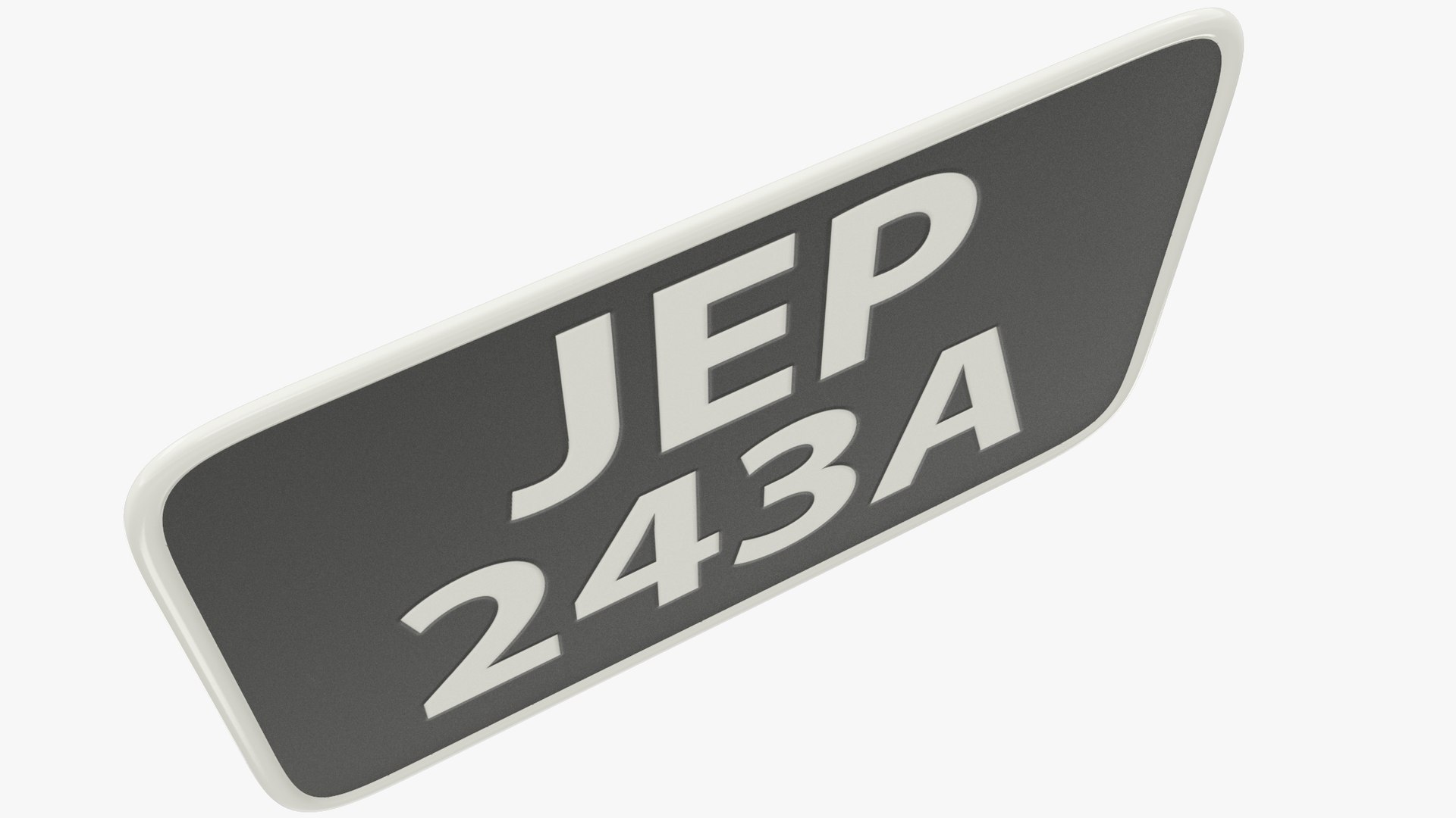 3D Retro Car License Plate V4 - TurboSquid 2064980