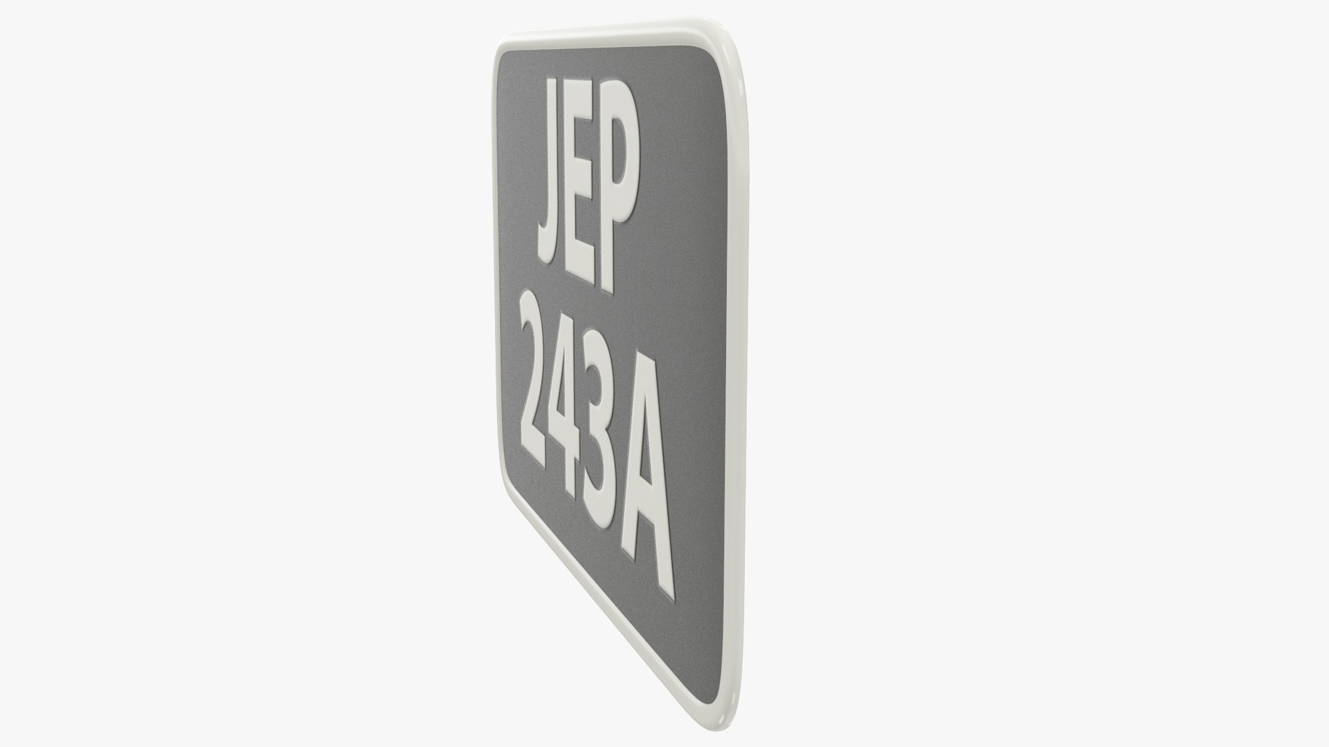 3D Retro Car License Plate V4 - TurboSquid 2064980