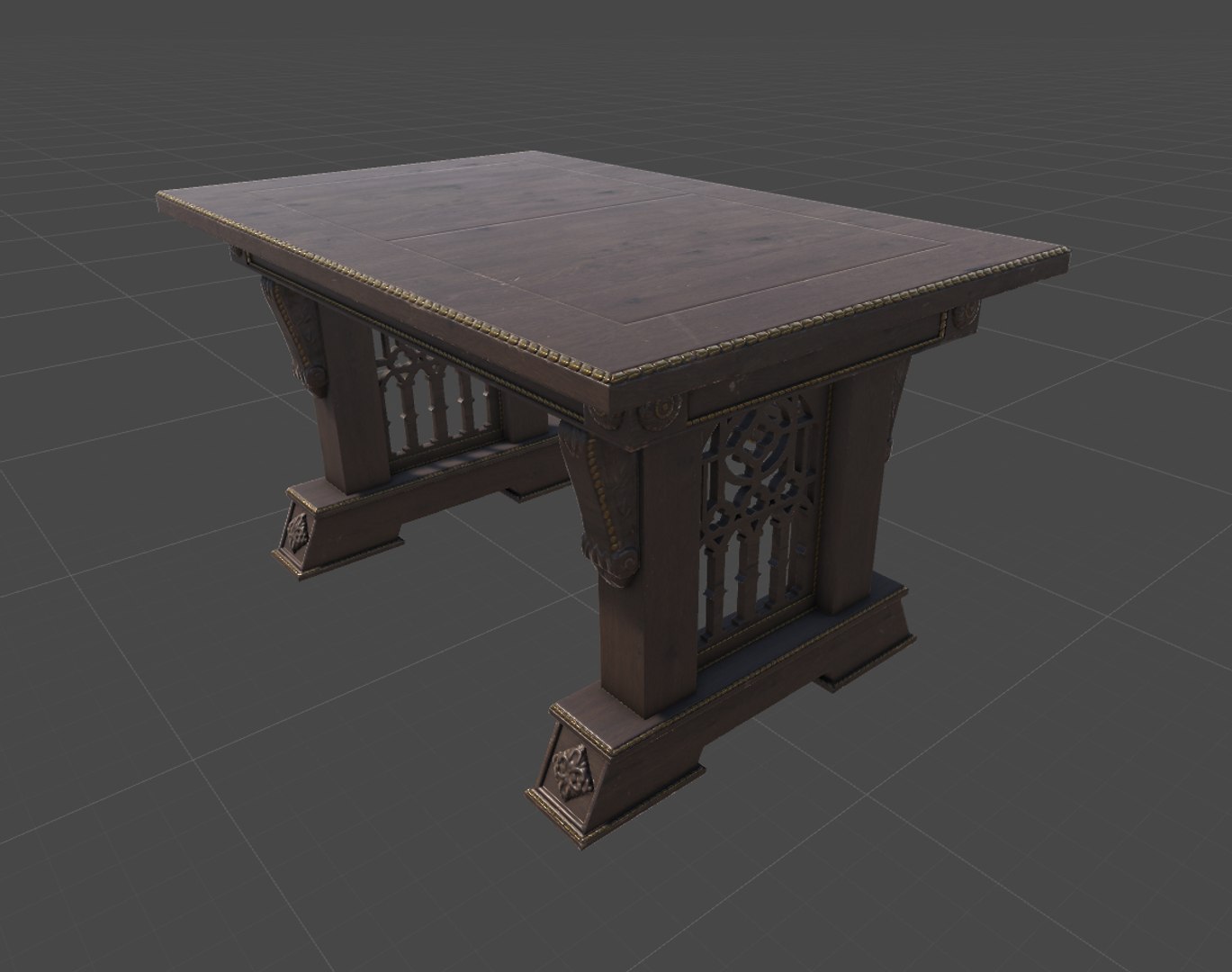 3d Model Pbr Gothic Table